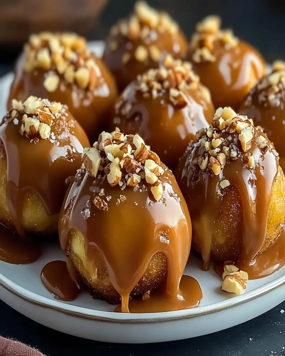 Bolas de Manzana con Caramelo que se Derriten en la Boca
